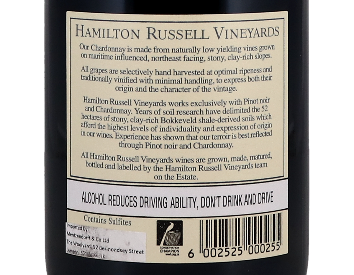 Hamilton Russell Estate Chardonnay, Hemel-en-Aarde Valley 2019
