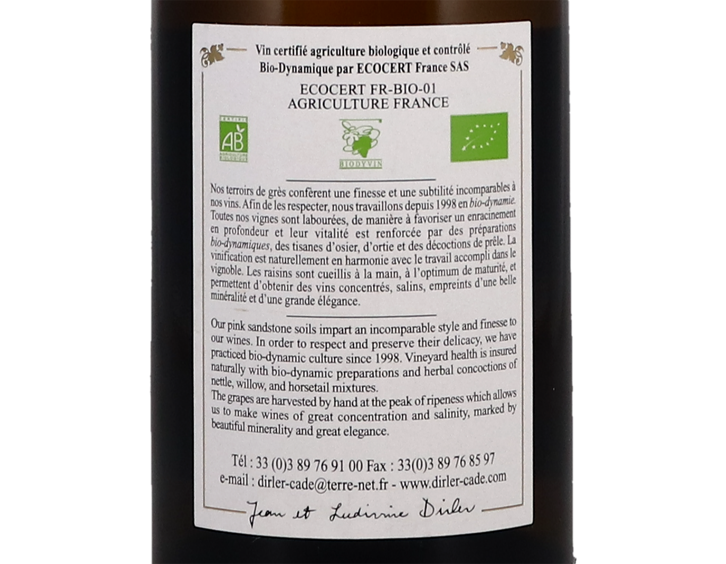 Riesling Grand Cru Kessler HW, Domaine Dirler Cade 2013