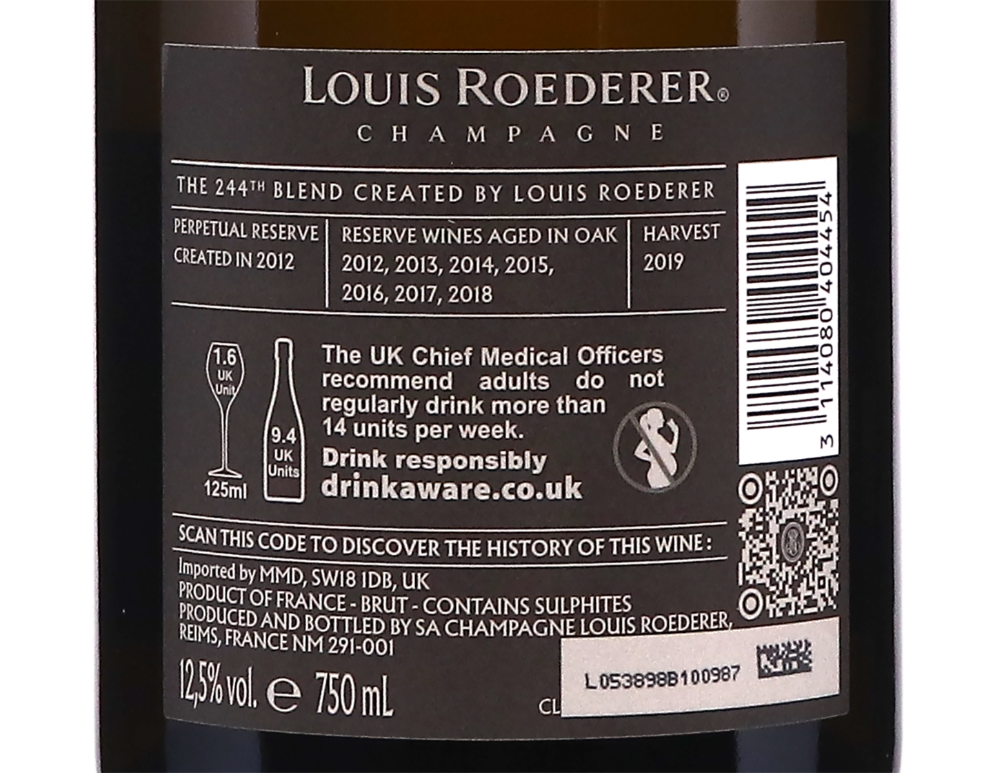 Champagne Louis Roederer Collection Cuvée 244 Brut NV