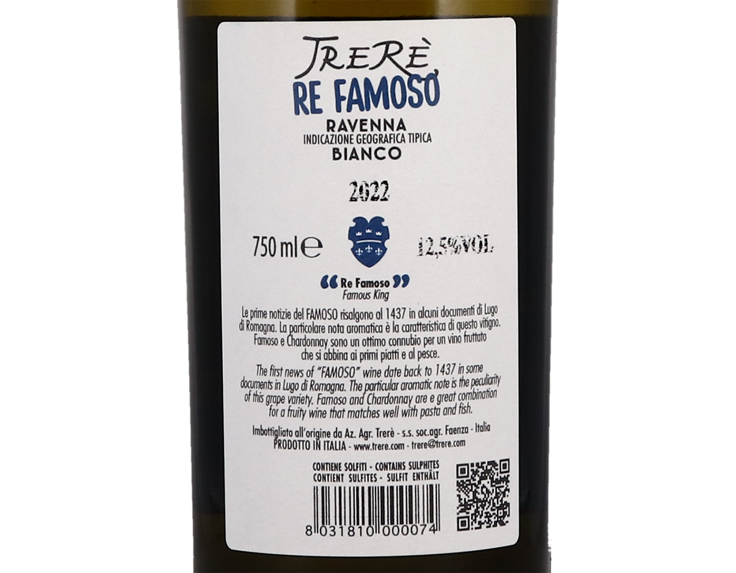 TreRè Re Famoso Bianco, Ravenna 2022