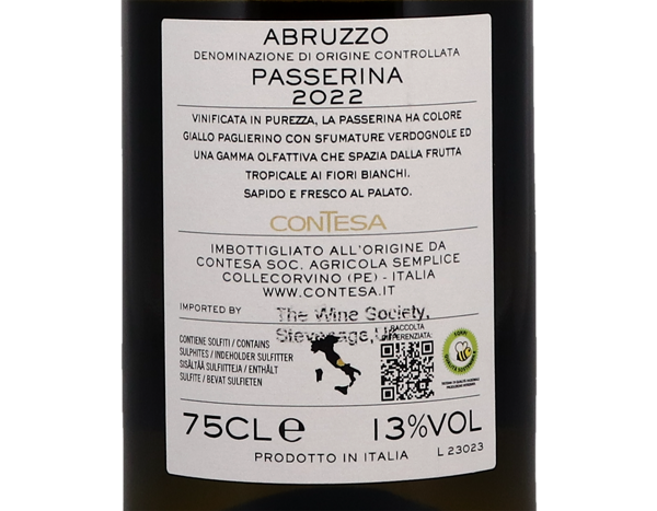 Passerina Abruzzo, Contesa 2022