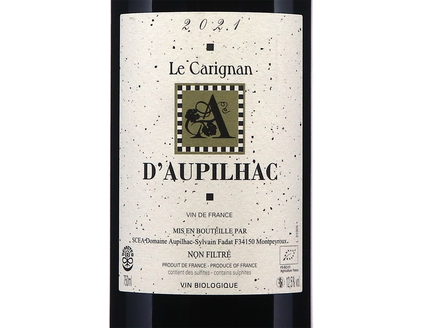 Carignan, Vin de France, Domaine Aupilhac 2021
