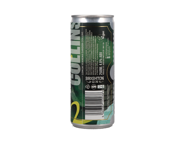 A can of Brighton Gin Lemon Verbena Garden Collins (250ml)
