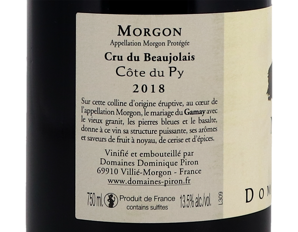 Morgon Côte du Py, Domaine Dominique Piron 2018