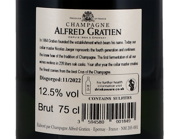 Champagne Alfred Gratien Brut 2015