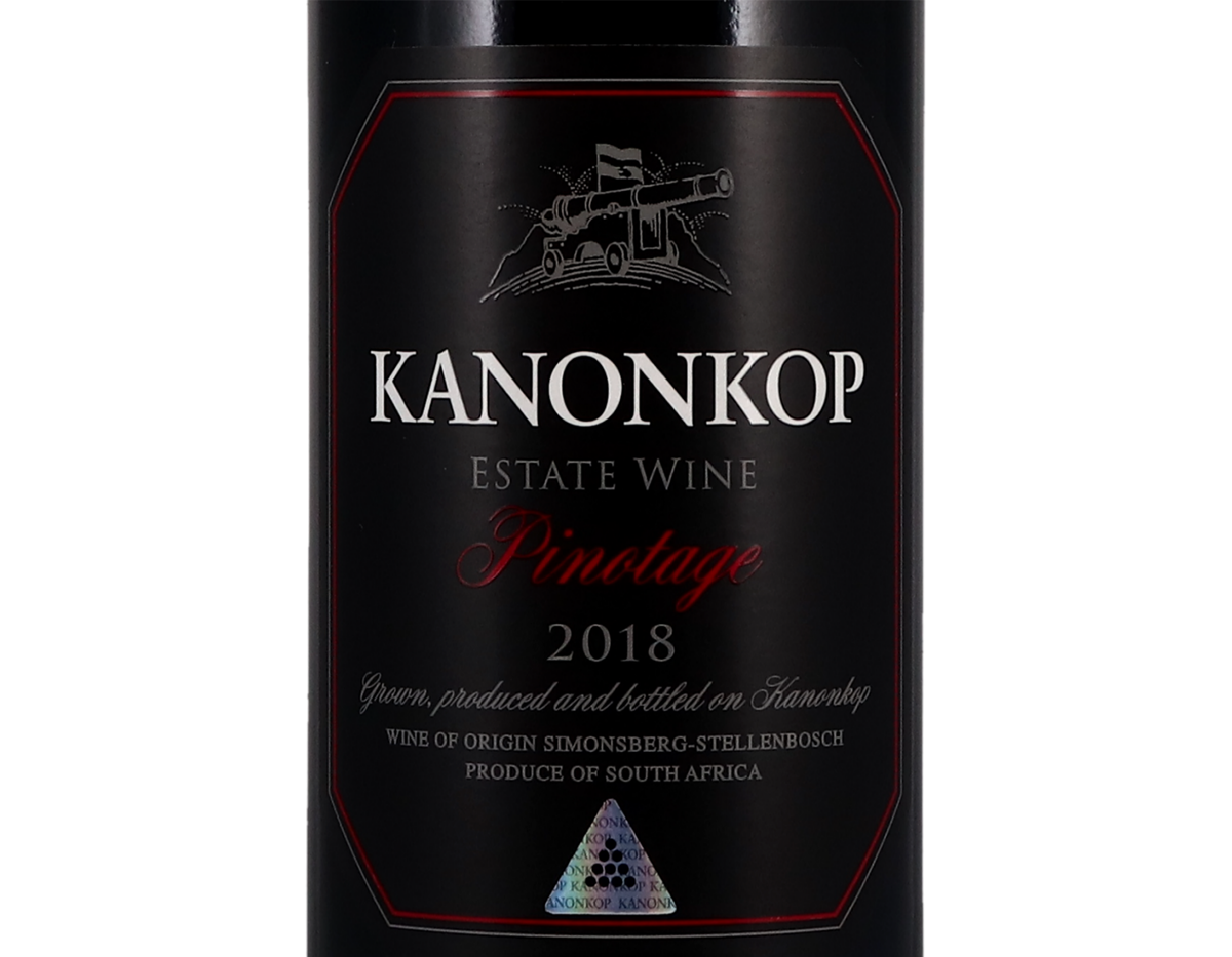 Kanonkop Estate 'Black Label' Pinotage, Simonsberg-Stellenbosch 2018