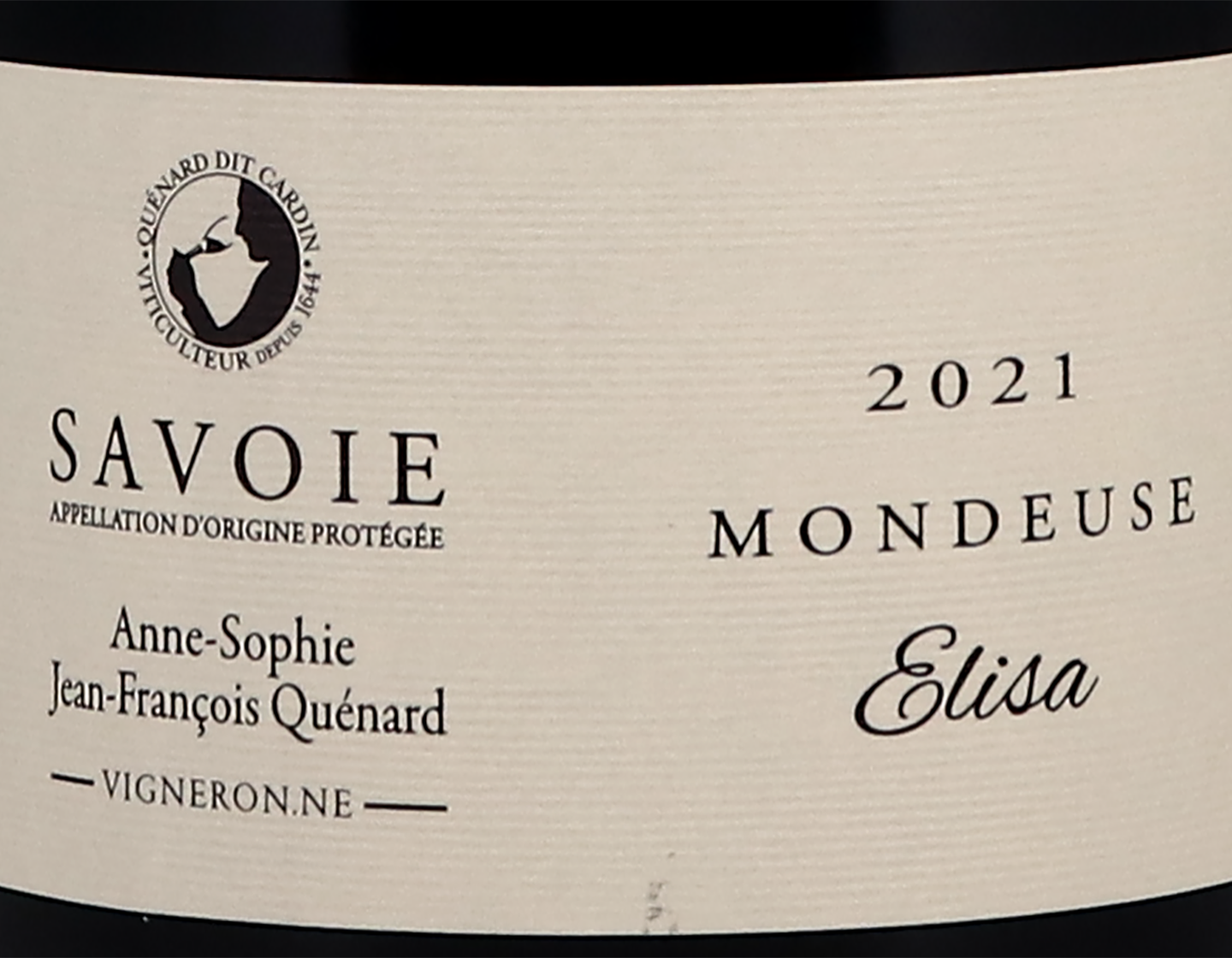 Vin de Savoie Mondeuse, Cuvée Elisa, Jean-Francois Quenard 2021