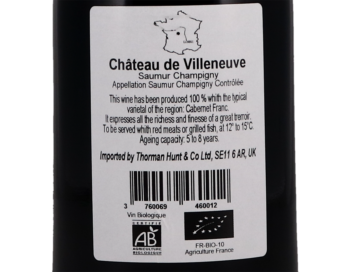 Saumur Champigny, Château de Villeneuve 2021