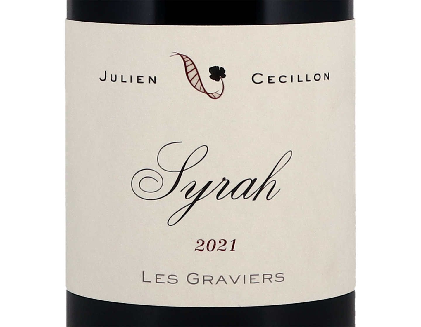 Syrah Les Graviers, Vin de France, Domaine Julien Cécillon 2021