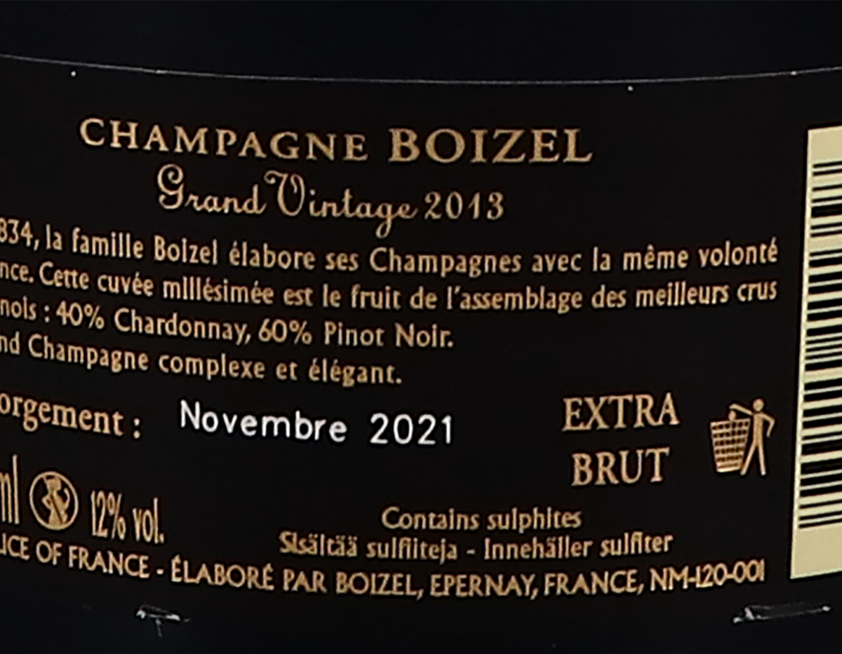 Champagne Boizel Grand Vintage Brut 2013