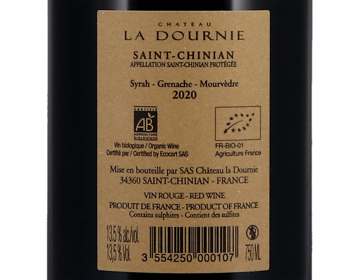 Saint-Chinian, Château la Dournie 2020