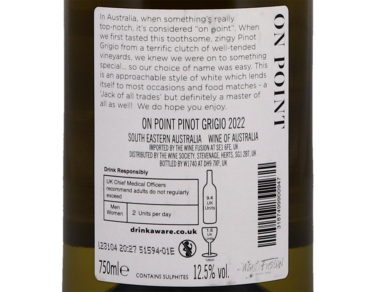 On Point Australian Pinot Grigio 2022
