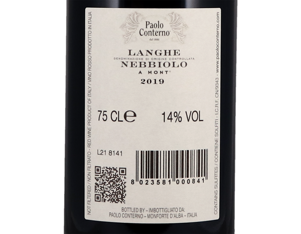 Langhe Nebbiolo A Mont, Paolo Conterno 2019