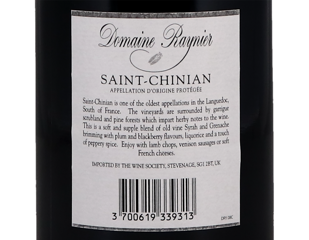 Saint-Chinian, Domaine Raynier 2022