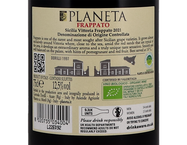 Frappato Vittoria, Planeta 2021