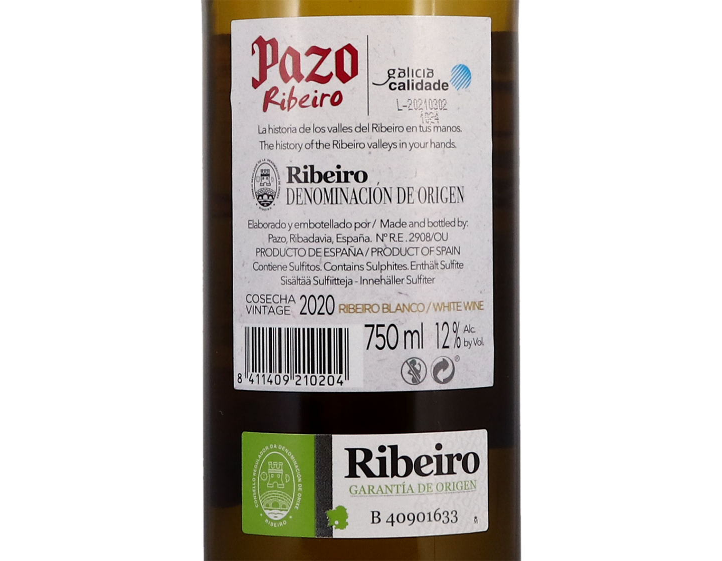 Pazo Blanco, Ribeiro 2020