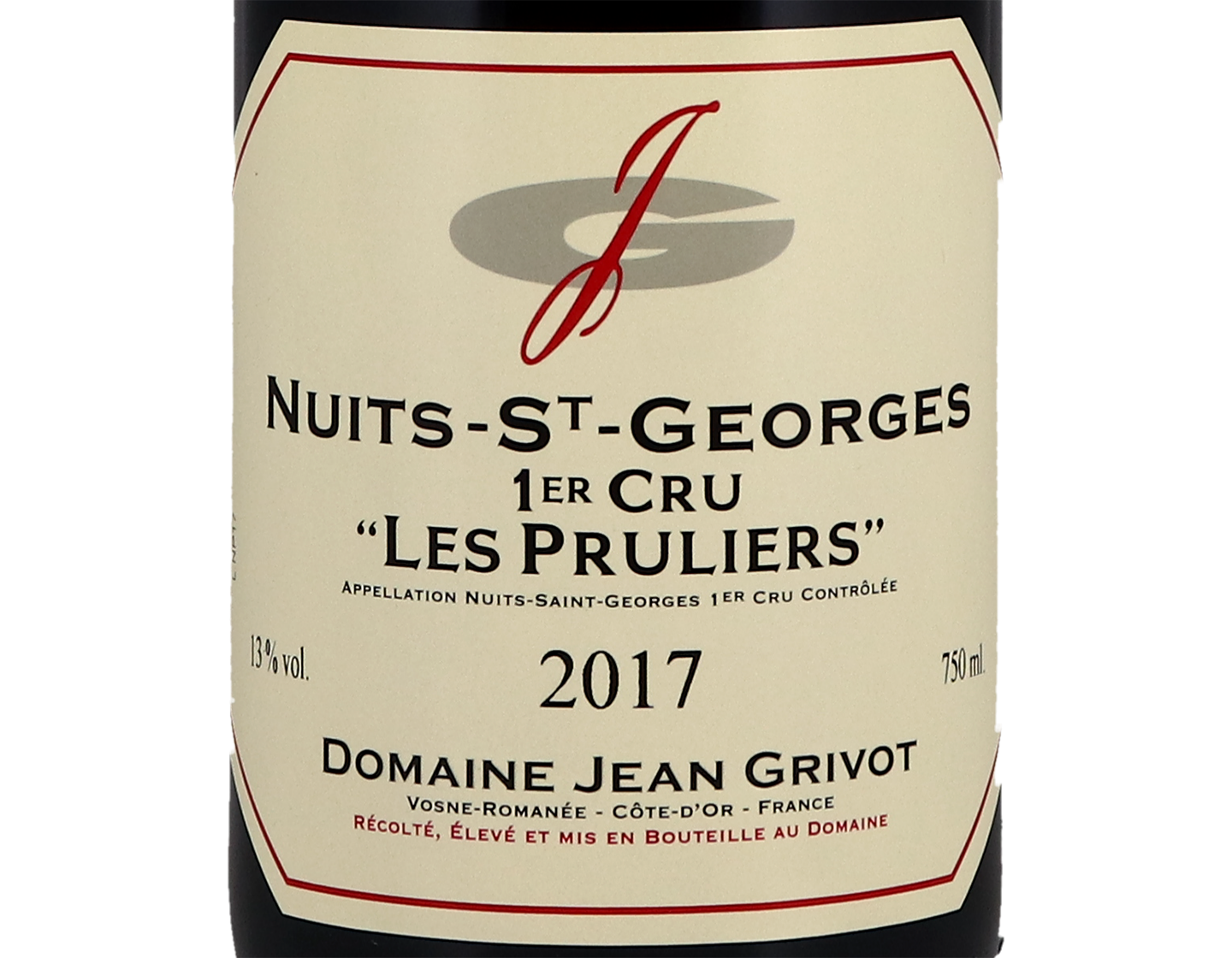 Domaine Jean Grivot, Nuits-Saint-Georges Premier Cru Pruliers 2017