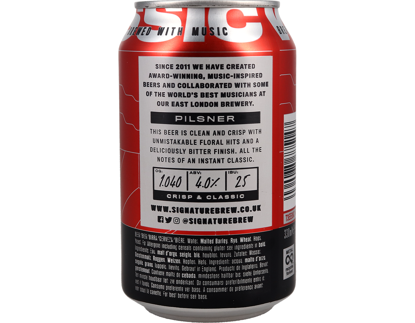 Studio Helles Lager, Signature Brew Co, Walthamstow 330ml
