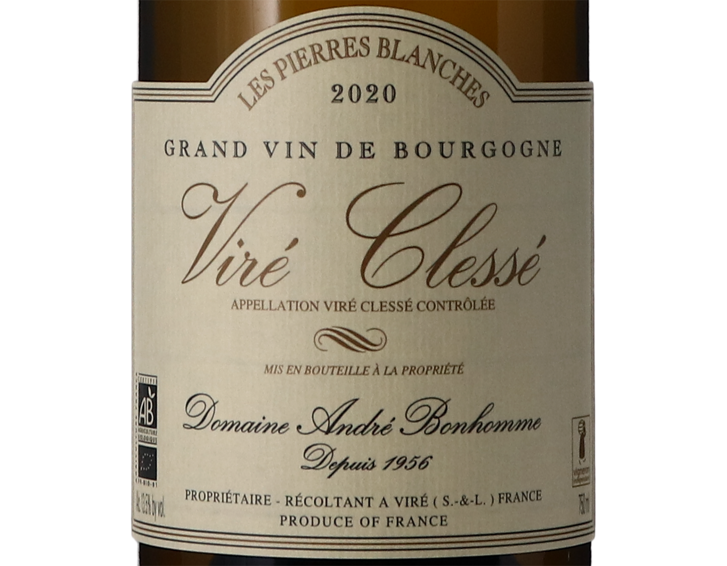 Domaine André Bonhomme, Viré-Clessé Pierres Blanches 2020
