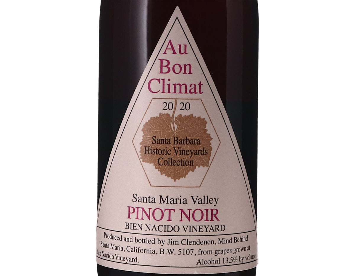 Au Bon Climat Bien Nacido Vineyard Santa Maria Valley Pinot Noir 2020