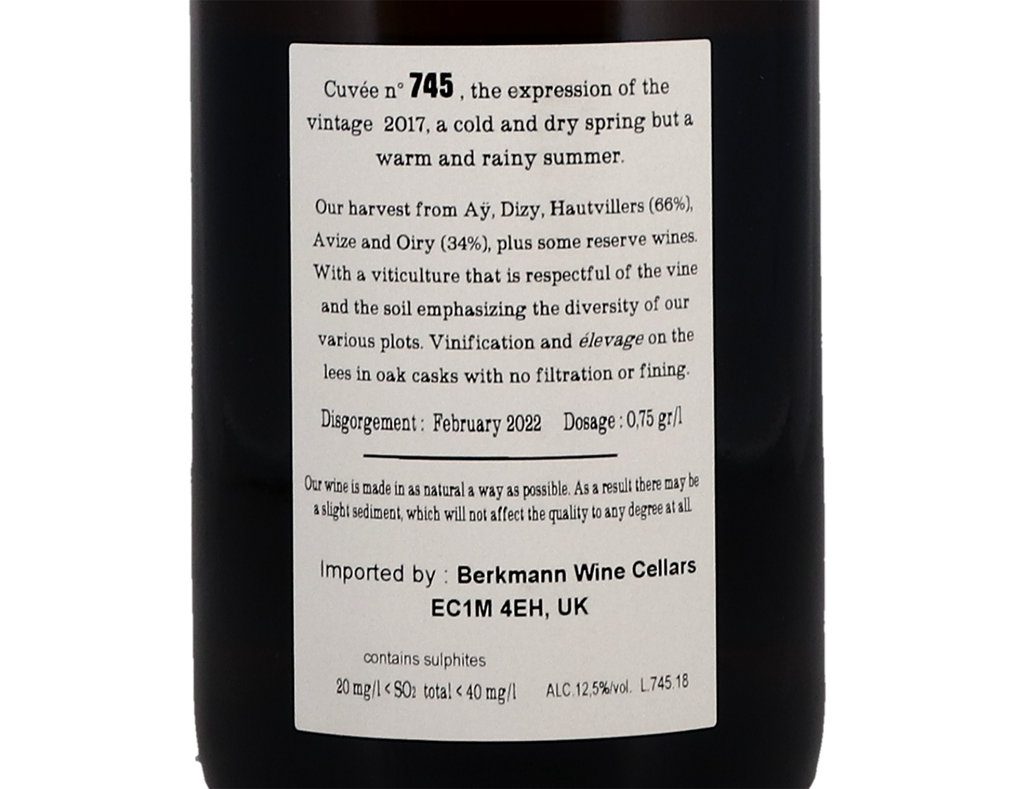 Champagne Jacquesson Brut Cuvée no. 745 NV