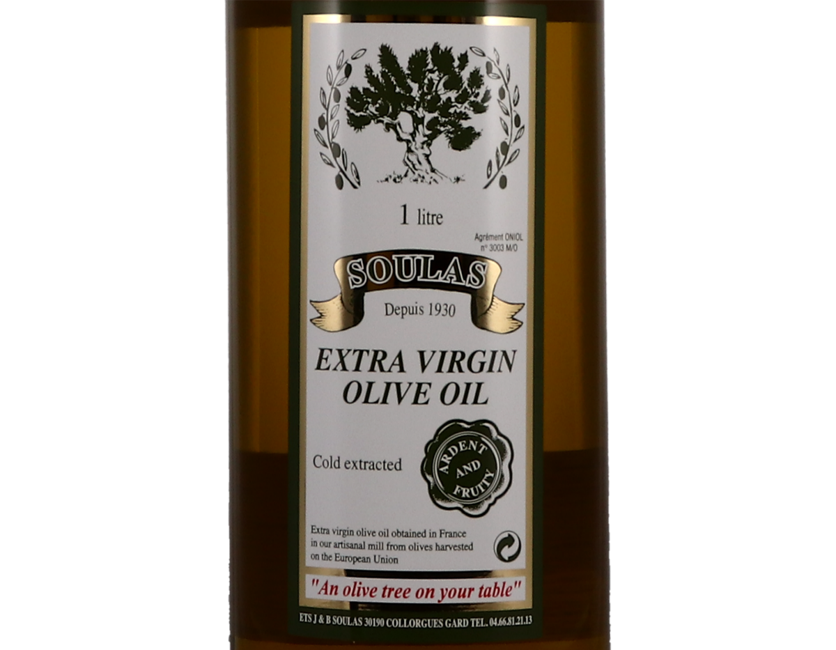 Litre of Soulas Extra Virgin Olive Oil 100cl