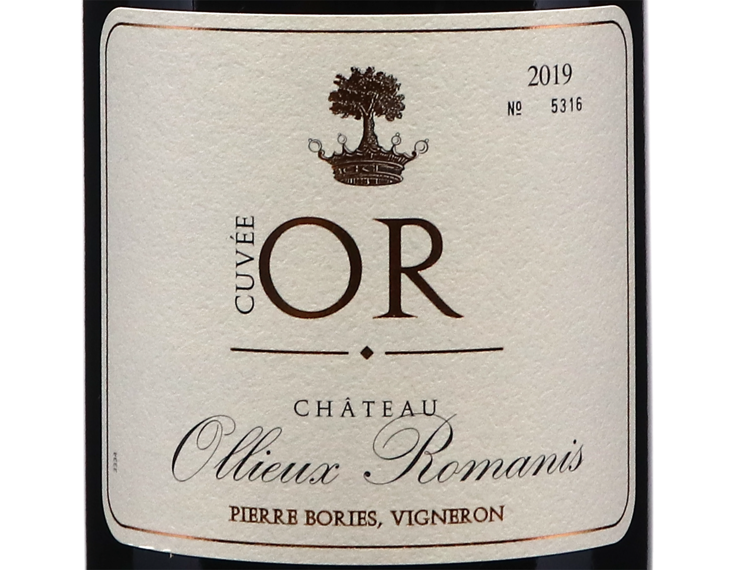 Corbieres-Boutenac, Cuvée Or, Château Ollieux-Romanis 2019