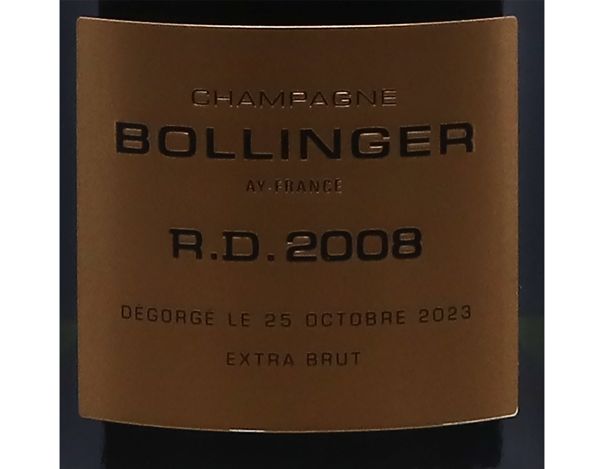 Champagne Bollinger RD 2008