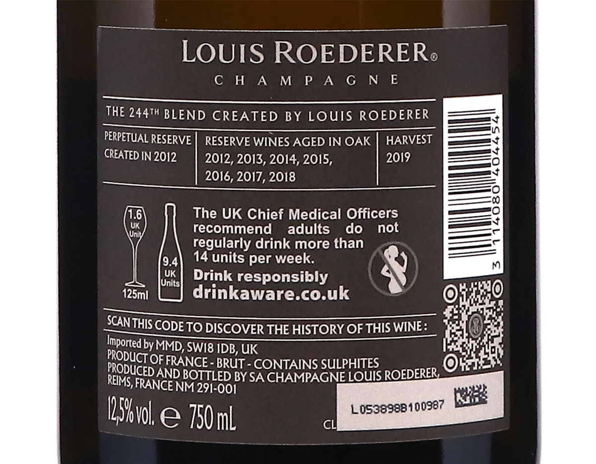 Champagne Louis Roederer Collection Cuvée 244 Brut MV