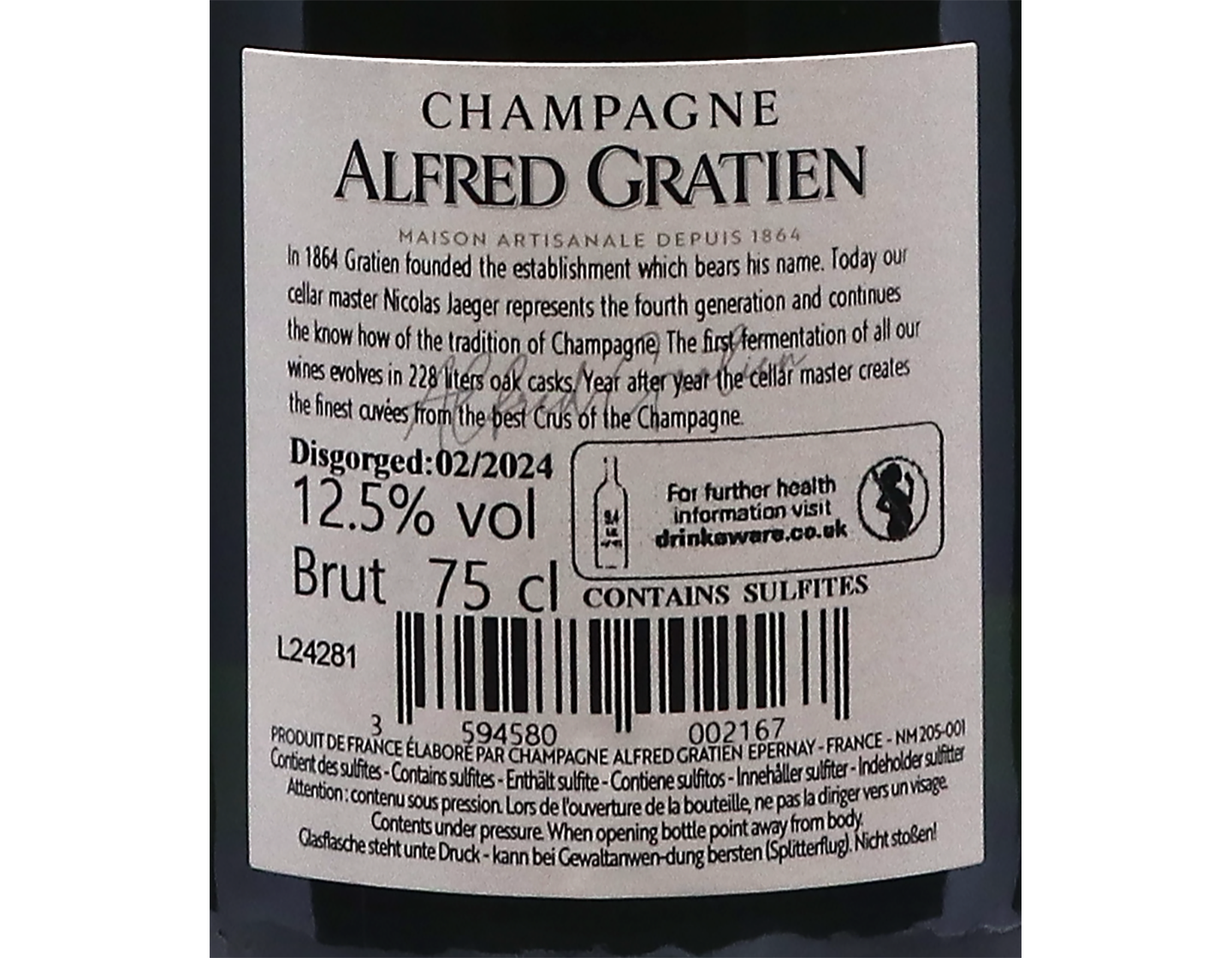 Champagne Alfred Gratien Blanc de Blancs 2017