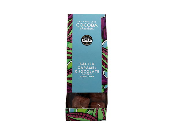 Cocoba Salted Caramel Milk Chocolate Covered Honeycomb 175g