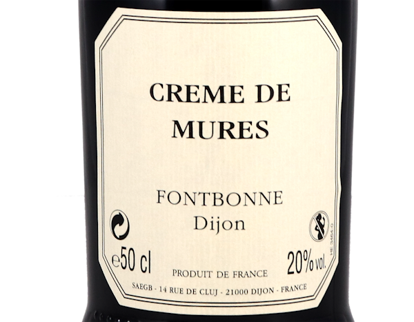 Gabriel Boudier 'Fontbonne' Créme de Mures