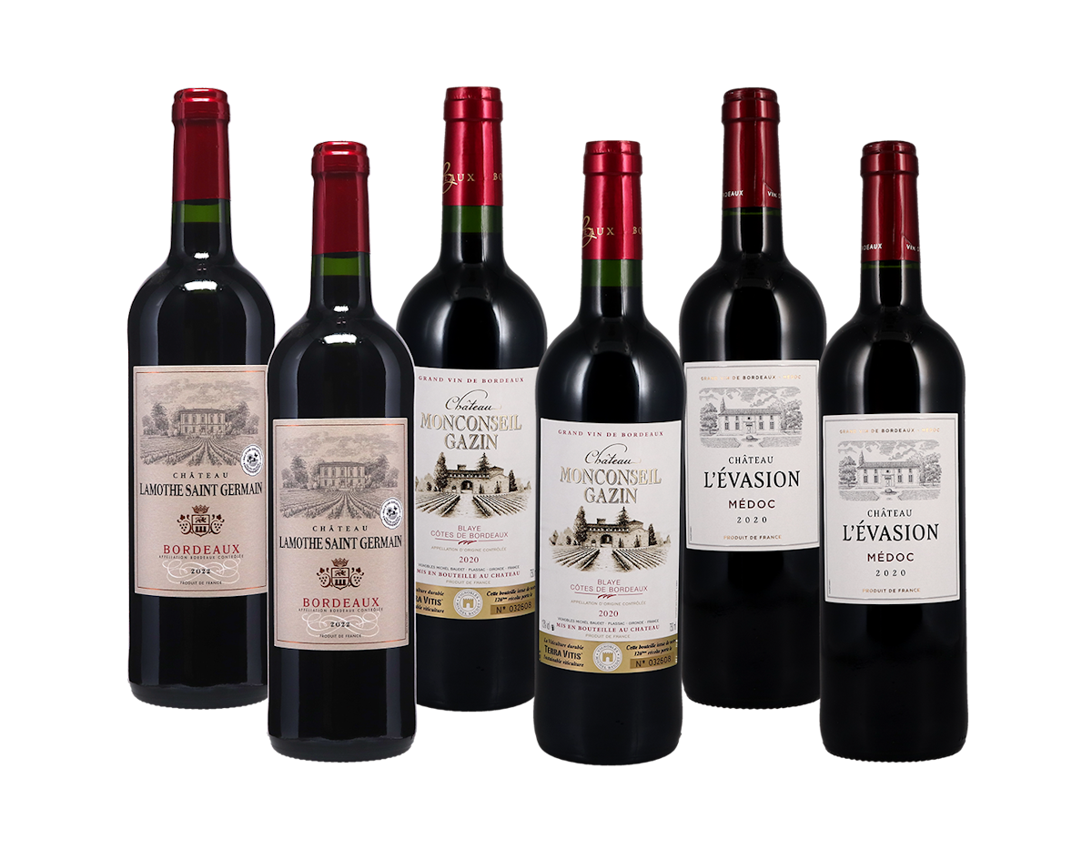 Six Vintage Clarets