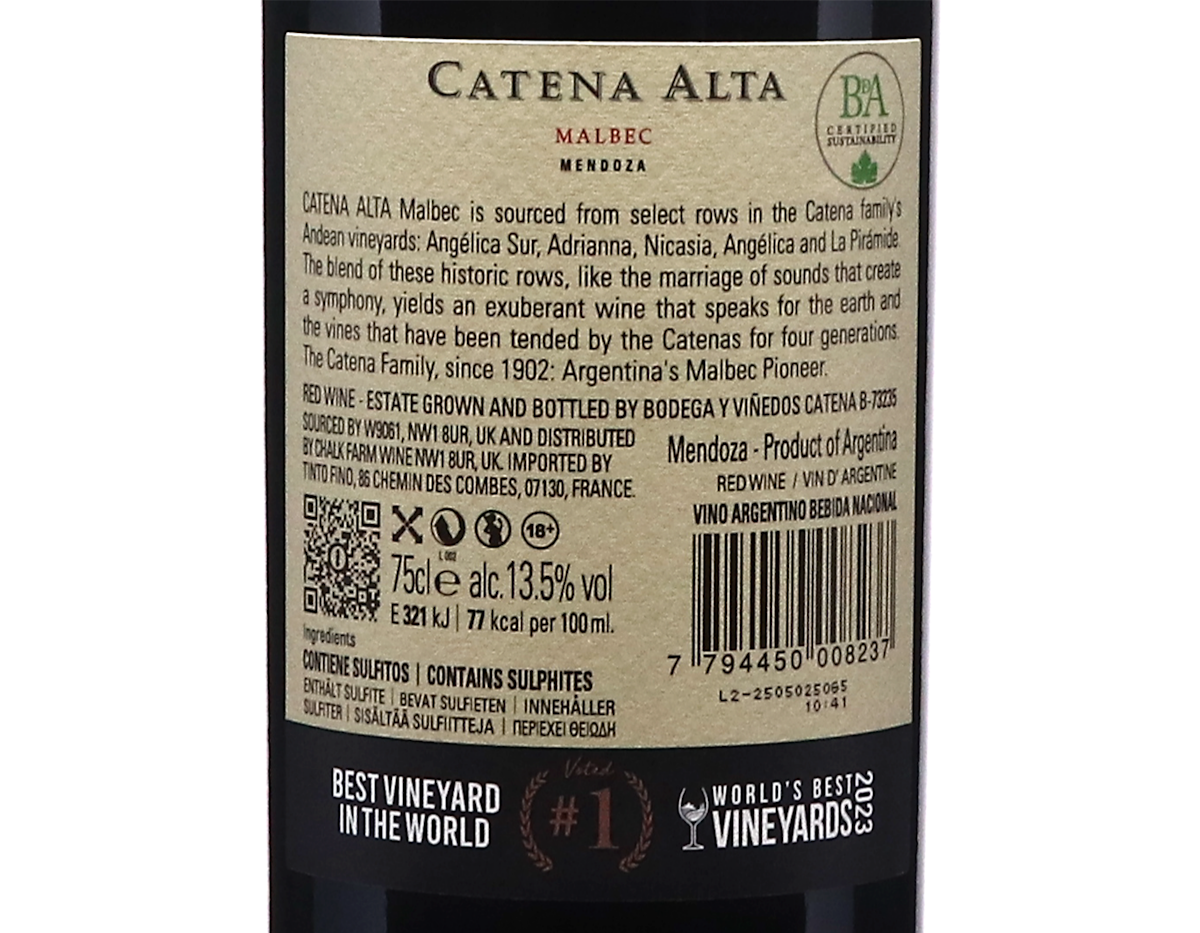 Catena Alta Malbec 2021