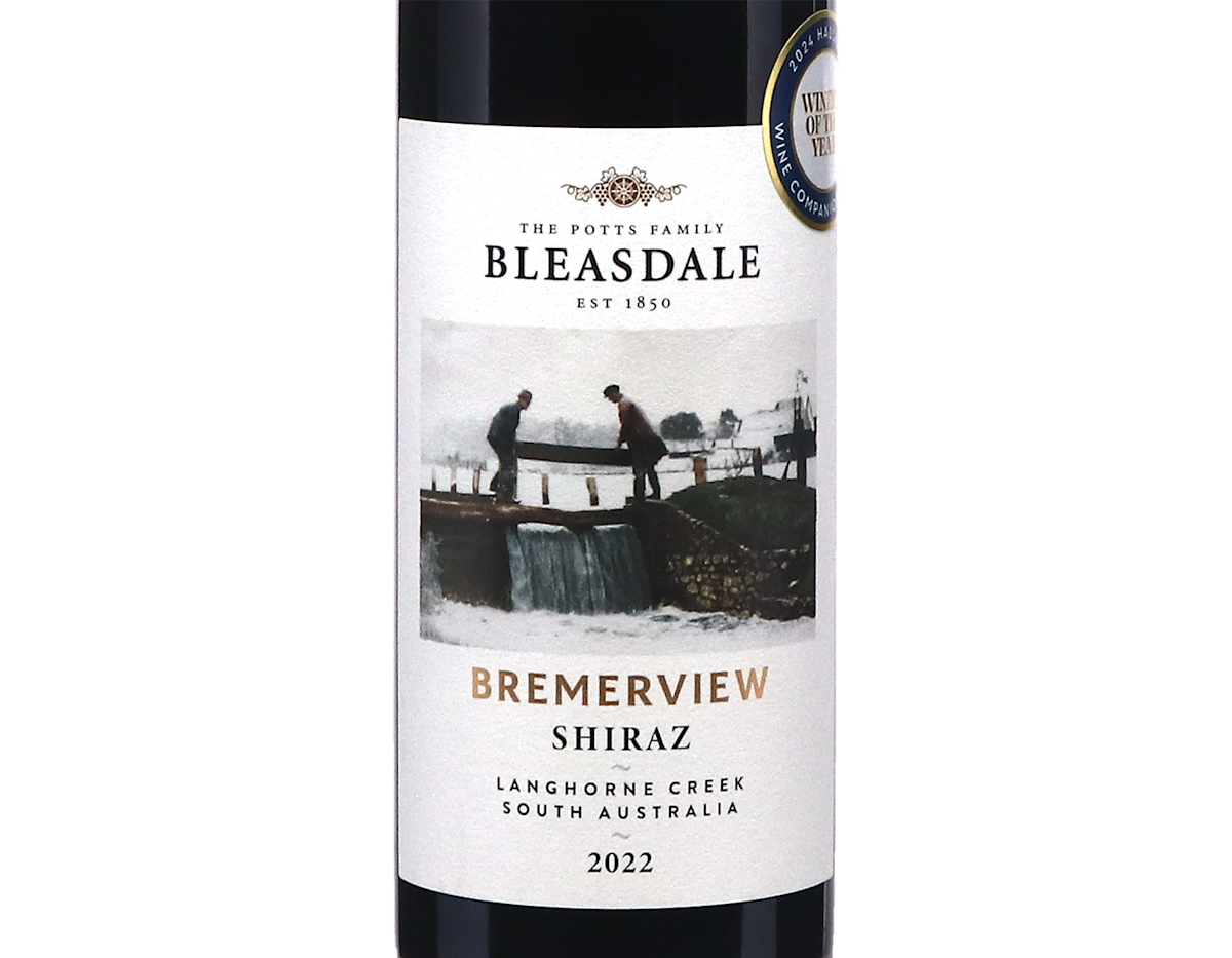 Half bottle of Bleasdale Bremerview Langhorne Creek Shiraz 2022