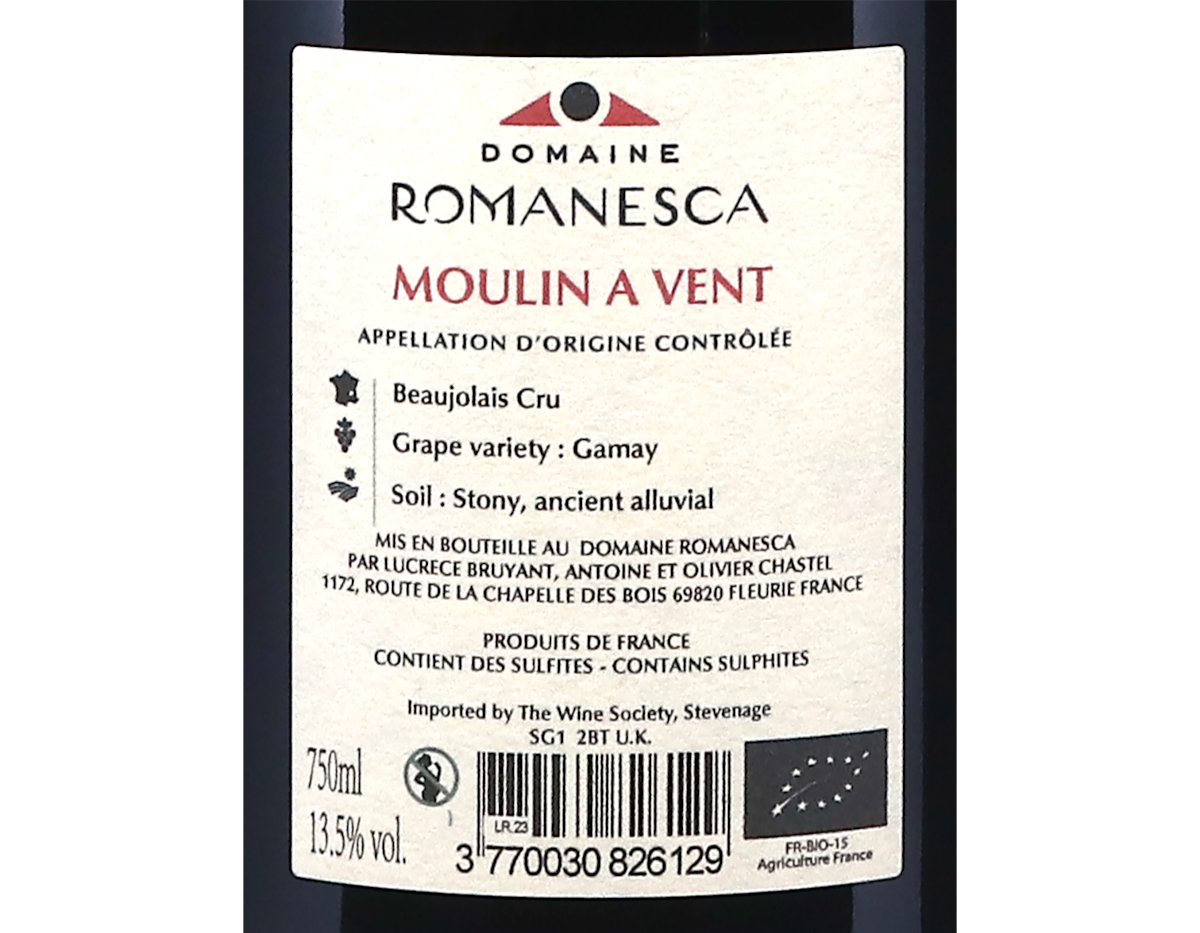 Moulin-à-Vent La Rochelle, Domaine Romanesca 2023