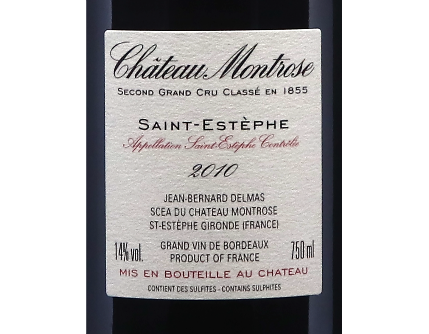 Château Montrose, Saint-Estèphe 2010