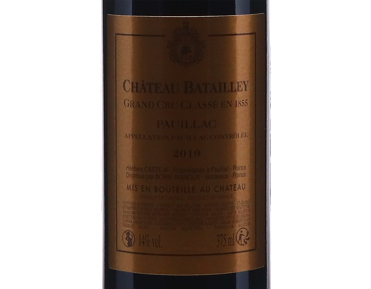 Half bottle of Château Batailley, Pauillac 2019