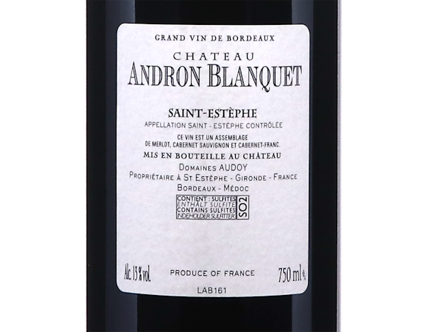 Château Andron Blanquet, Saint-Estèphe 2016