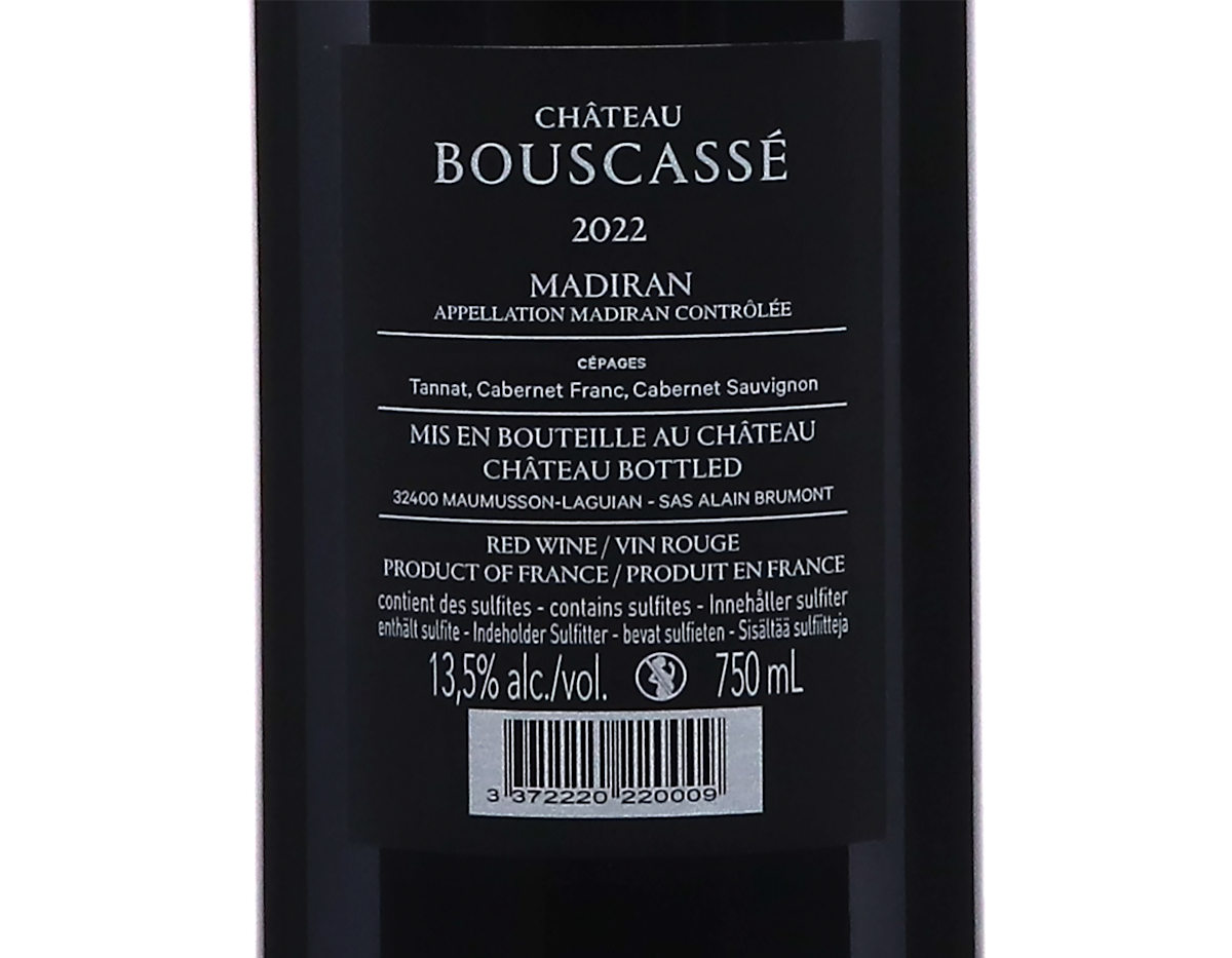 Madiran, Château Bouscassé 2022