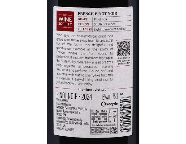 The Society's French Pinot Noir 2024
