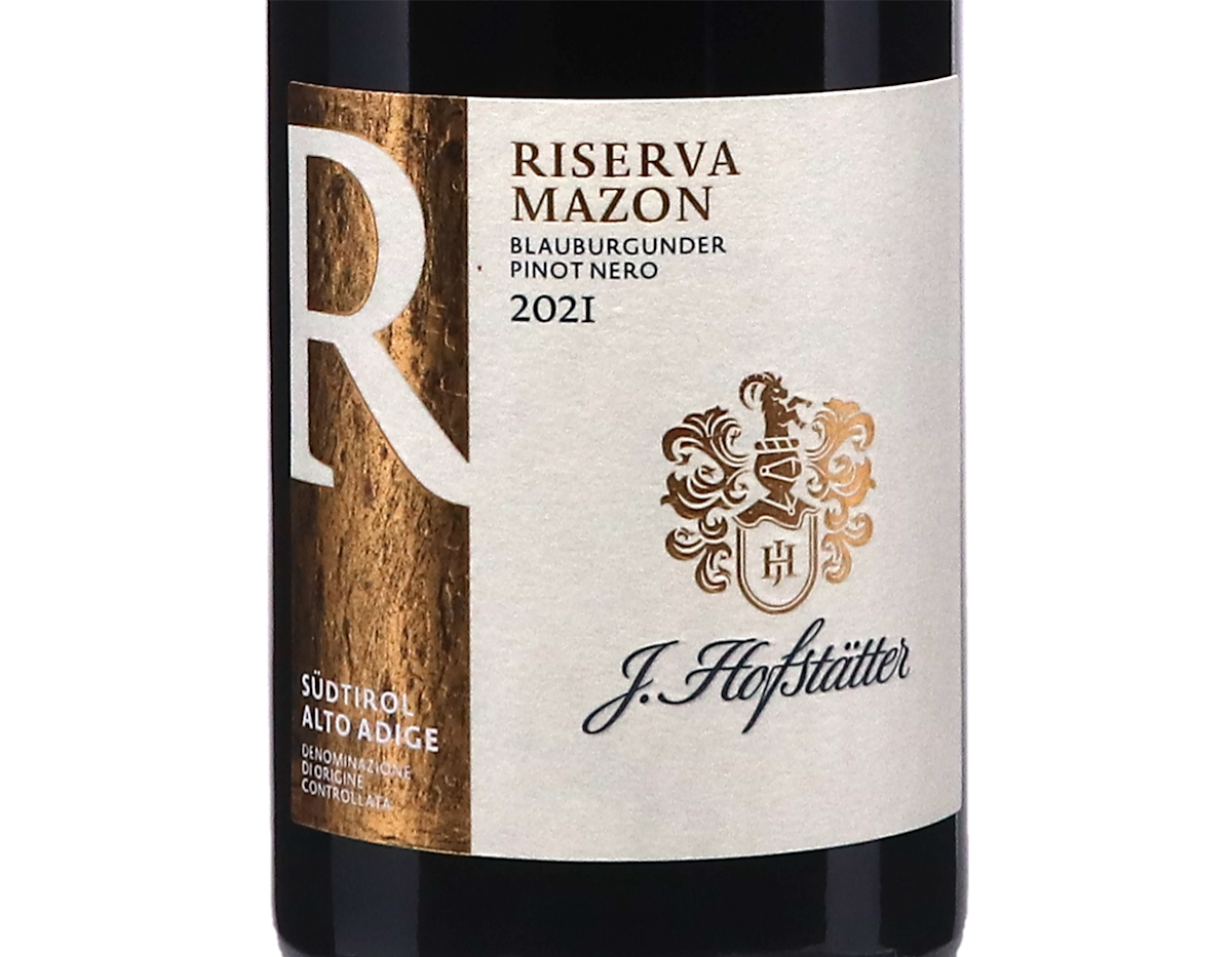 Pinot Nero Riserva Mazon, Hofstätter 2021
