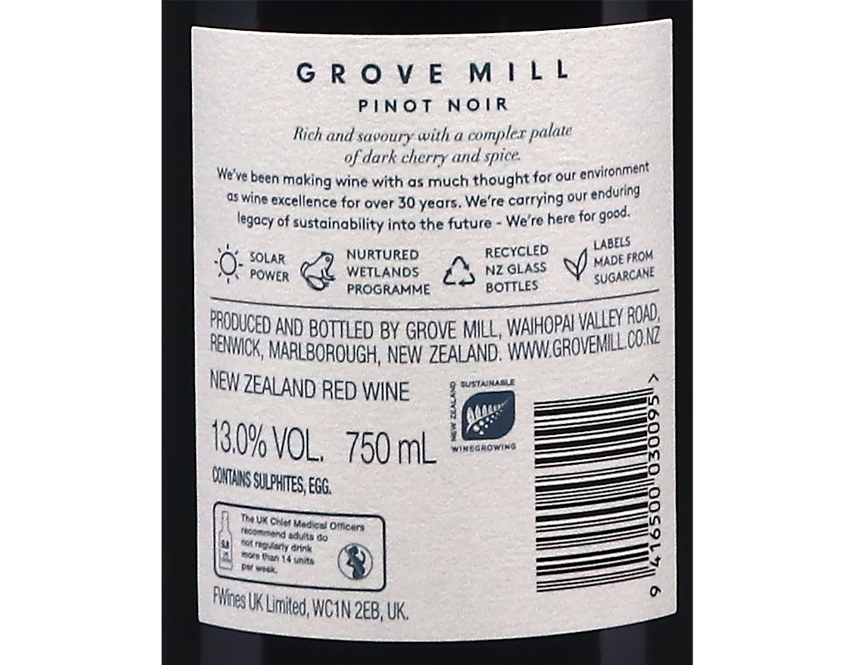Grove Mill Marlborough Pinot Noir 2024