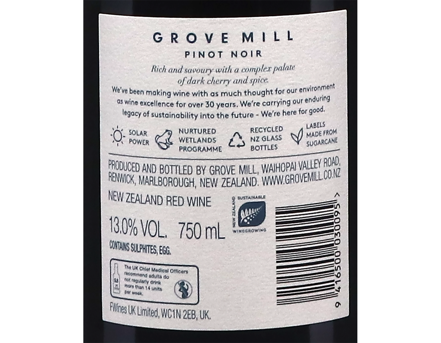 Grove Mill Marlborough Pinot Noir 2024