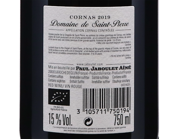 Cornas Domaine de Saint Pierre, Paul Jaboulet Aîné 2019