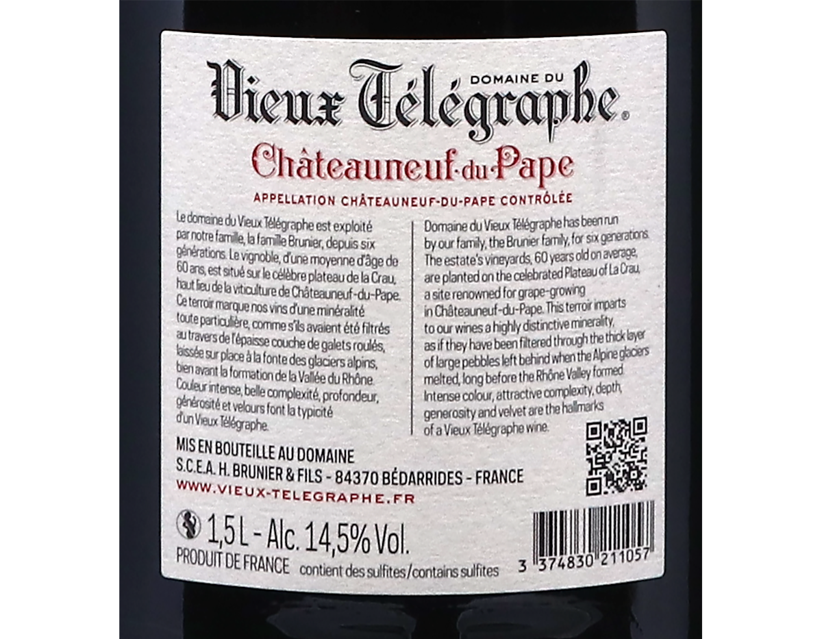 Magnum of Châteauneuf-du-Pape, Domaine du Vieux Télégraphe 2019