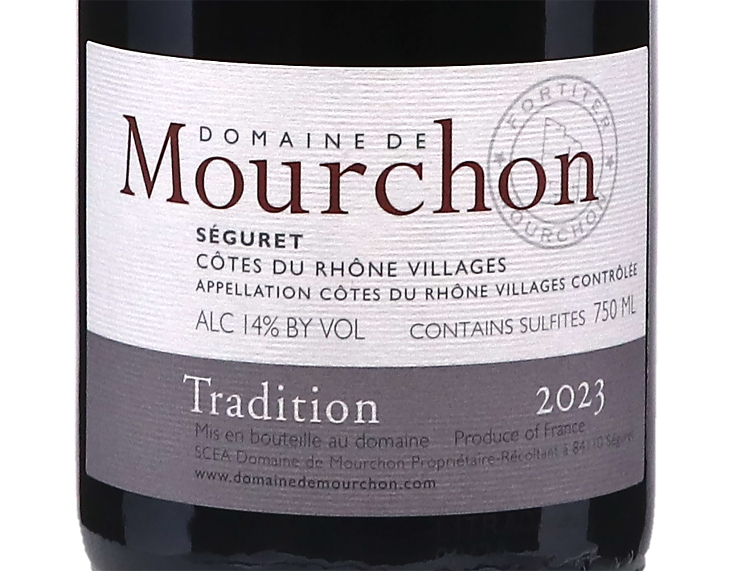 Séguret Côtes-du-Rhône Villages Tradition, Domaine de Mourchon 2023