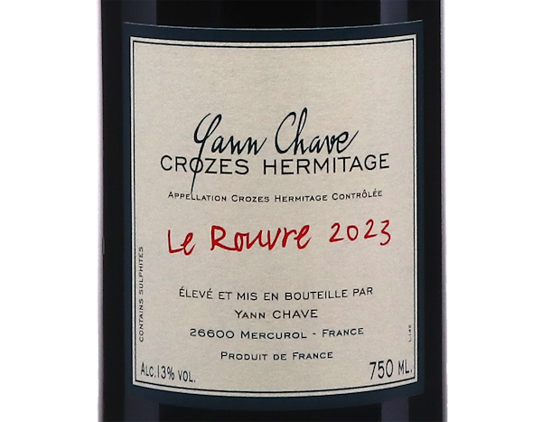 Crozes-Hermitage Le Rouvre, Domaine Yann Chave 2023 ORGANIC