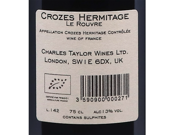 Crozes-Hermitage Le Rouvre, Domaine Yann Chave 2023 ORGANIC