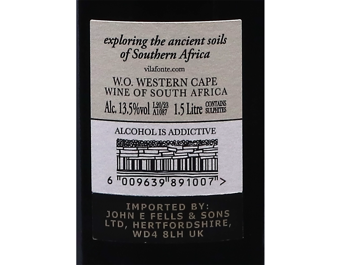 Magnum of Vilafonte Seriously Old Dirt Western Cape 2021